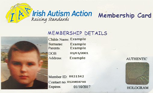 Autism ID Cards – A Is For Aoife Not Autism
