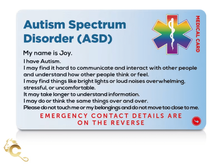 Autism ID Cards – A Is For Aoife Not Autism